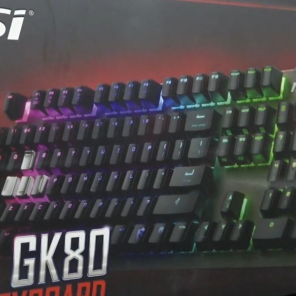 배틀그라운드 추천 키보드! MSI GK80 게이밍 키보드 개봉기! - 주간 / 국내 뉴스 - 기글하드웨어